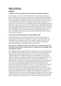 Seminario Arquetipos Sir Launfal - Docsity