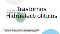 Trastornos Hidroelectroliticos | Diapositivas de Medicina Interna | Docsity