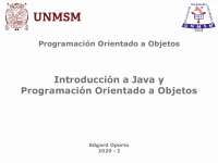 Introducción a java y programación orientado en objetos - Docsity