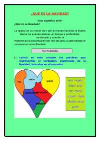 ACTIVIDADES SOBRE LA NAVIDAD Y SU CONSISTENCIA - Docsity