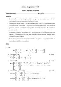 Soluzione esame matematica generale - Docsity