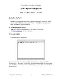 Tutorial MUPAD programa del Matlab - Docsity