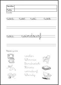 EJERCICIOS PARA INFANTIL W - Docsity