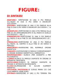 Figure di sintassi e significato - Docsity