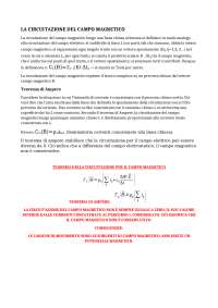 Circuitazione Campo Magnetico - Docsity