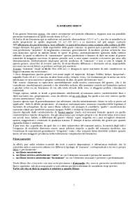 Il romanzo greco ellenistico - Docsity