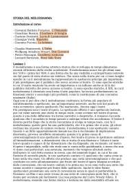 Storia del melodramma, toscani - Docsity