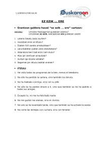 IZAN EZIK...EZ EZIK-ERE - Docsity