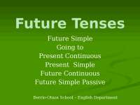 Future tenses power point - Docsity