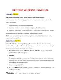 Historia Moderna Universal - Docsity