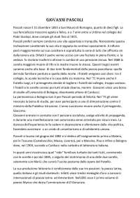 Assiuolo commento pascoli - Docsity