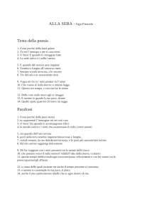 Analisi di "ALLA SERA" di Ugo Foscolo - Docsity