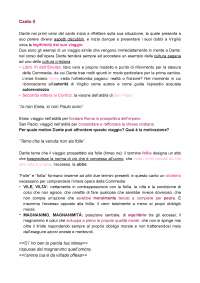 Riassunto Canto II Inferno - Docsity