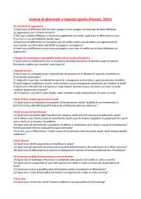 Esempi di domande a risposta aperta - Docsity