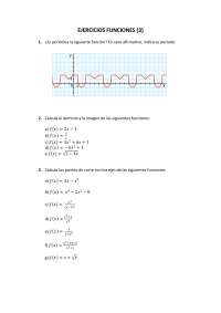 Ejercicios de funciones - Docsity