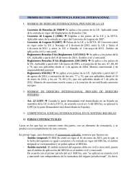 Esquema casos prácticos DIPr - Docsity