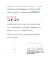 Todo sobre caida libre - Docsity