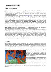 Riassunto espressionismo - Docsity