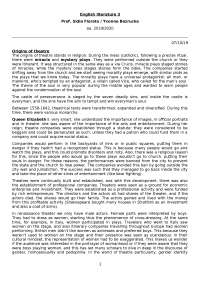 ENGLISH LITERATURE 3 - Docsity