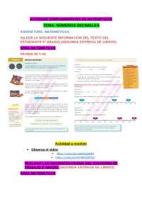 ACTIVIDAD COMPLEMENTARIA - Docsity