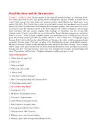 A Christmas carol summary - Docsity