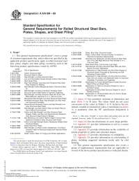 Astm A6 - standard specification - Docsity