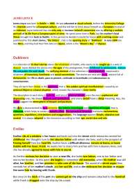 JAMES JOYCE DUBLINERS EVELINE ULYSSES - Docsity