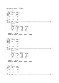 Diagrama Ladder de comando de um portão de garagem - Docsity