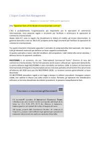 Master in Global Marketing, Comunicazione & Made in Italy - L’Export Credit Risk Management ...