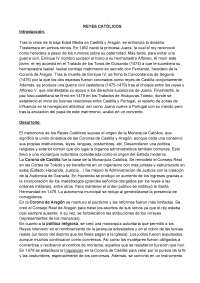 Reyes Católicos en dos caras para selectividad - Docsity