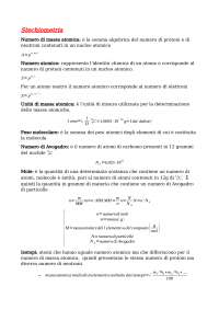 Formule e definizioni di stechiometria - Docsity