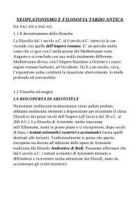 Neoplatonismo e Plotino - Docsity