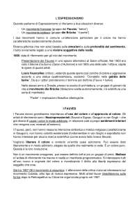 Espressionismo francese e tedesco (Storia dell'arte contemporanea) - Docsity