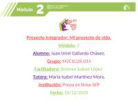 Proyecto integrador módulo 2 - Docsity