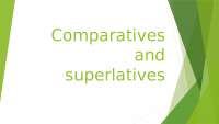 Comparatives and superlatives - Docsity