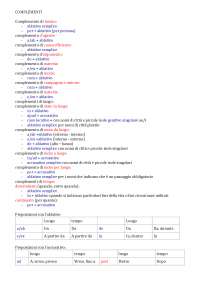 Schema complementi in latino - Docsity