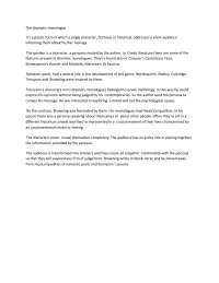 The Dramatic Monologue - Docsity