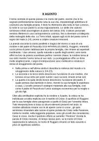 COMMENTO "X AGOSTO" GIOVANNI PASCOLI - Docsity