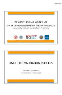 Validation process on Entrepreneurship. Guide, Quick sample, and study ...