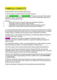 Fabiola Gianotti biografia - Docsity