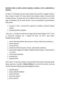 PRINCIPALI DOCUMENTI FISCALI - Docsity