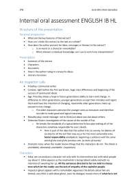 Guía IB inglés examen oral - Docsity