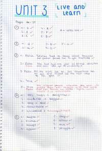 English book Unit 3 Live and Learn - Docsity