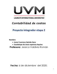 Proyecto integrador - Docsity