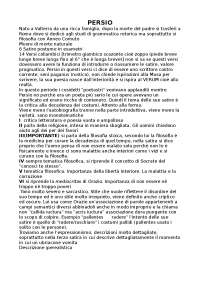 Persio e le sue satire - Docsity
