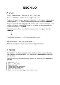 Eschilo : la vita e le tragedie - Docsity