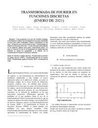 Transformada de fourier de señales discretas - Docsity