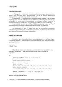 Trabalho sobre Criptografia - Docsity