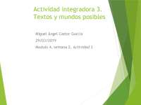 Textos y mundos posibles, - Docsity