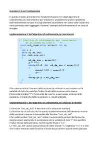Algoritmo di ordinamento - Docsity